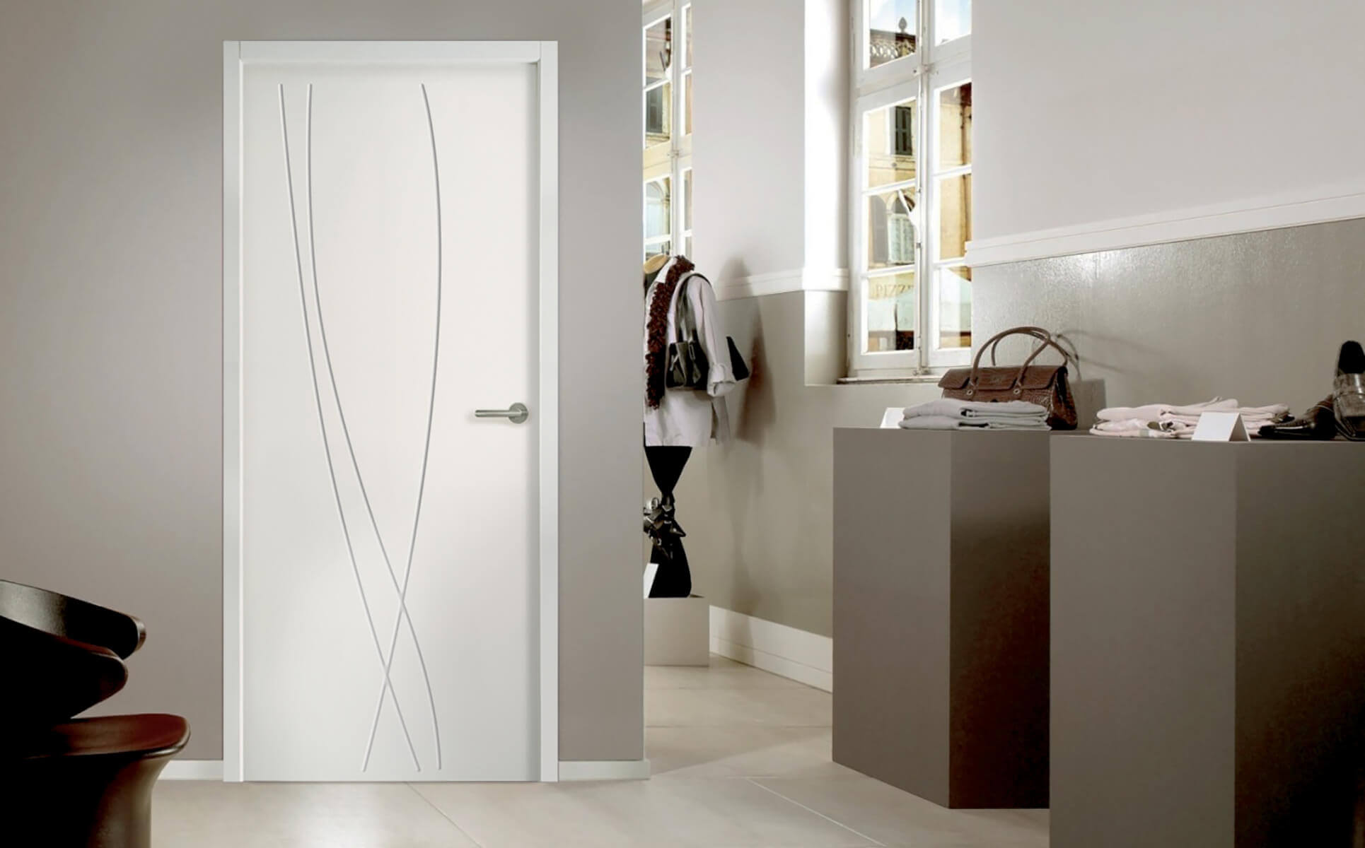 Porte Interieur Design Blanche - almoire